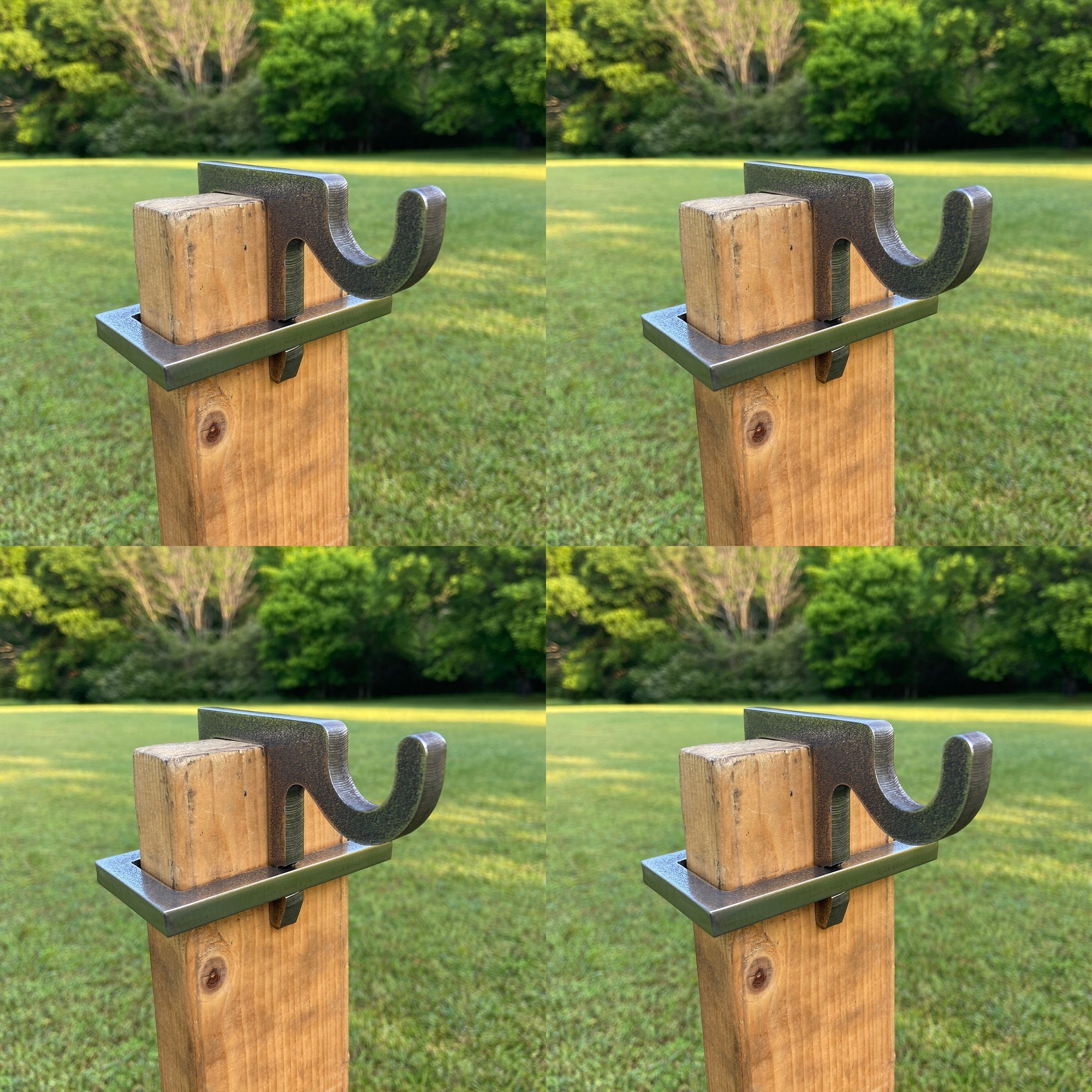 4pc 3/8" AR500 Hardened Steel 2x4 Topper Hook for Metal Range Shooting ...