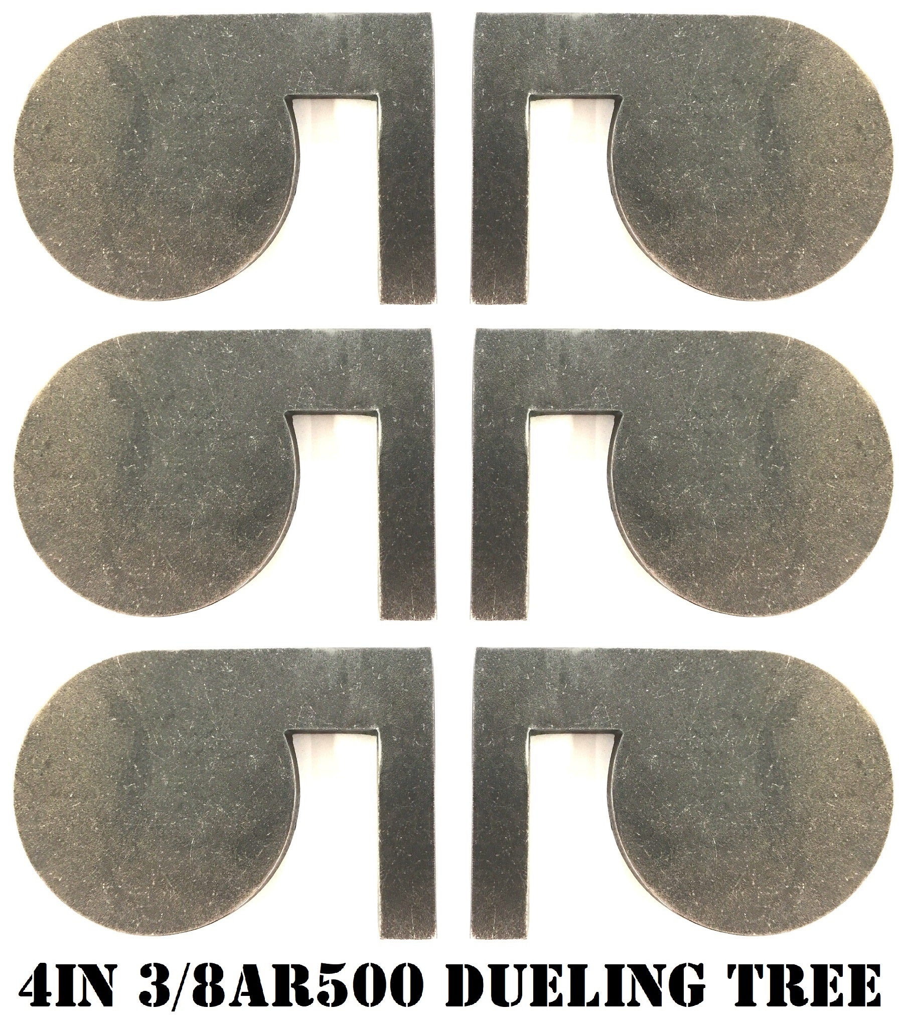 4"x6" 3/8" AR500 Steel Metal Dueling Tree Paddles Range Shooting Targe ...