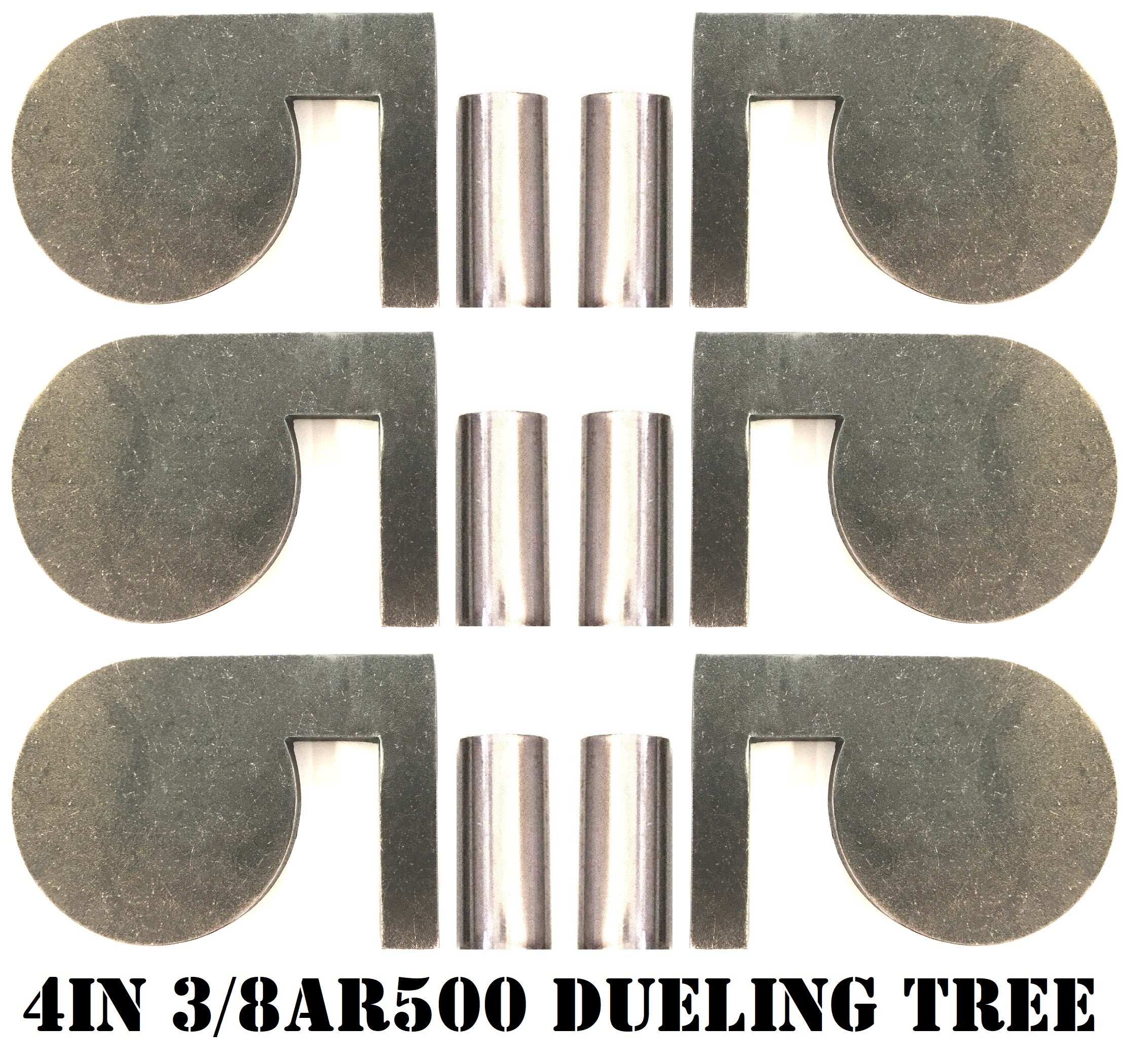 4"x6" 3/8" AR500 Steel Metal Dueling Tree Paddles Range Shooting Targe ...