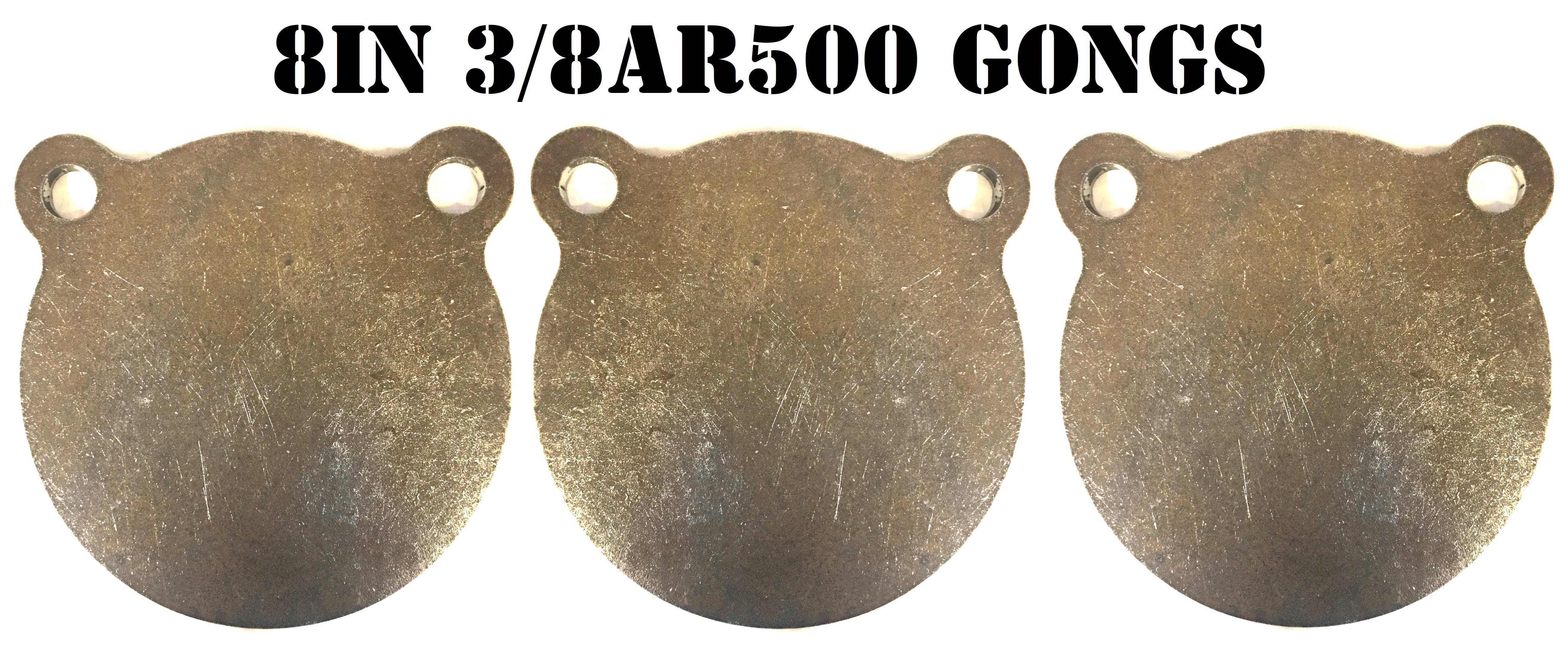 Magnum Target 8" x 3/8" AR500 Gong/Hanger Steel Shooting Target - Pist