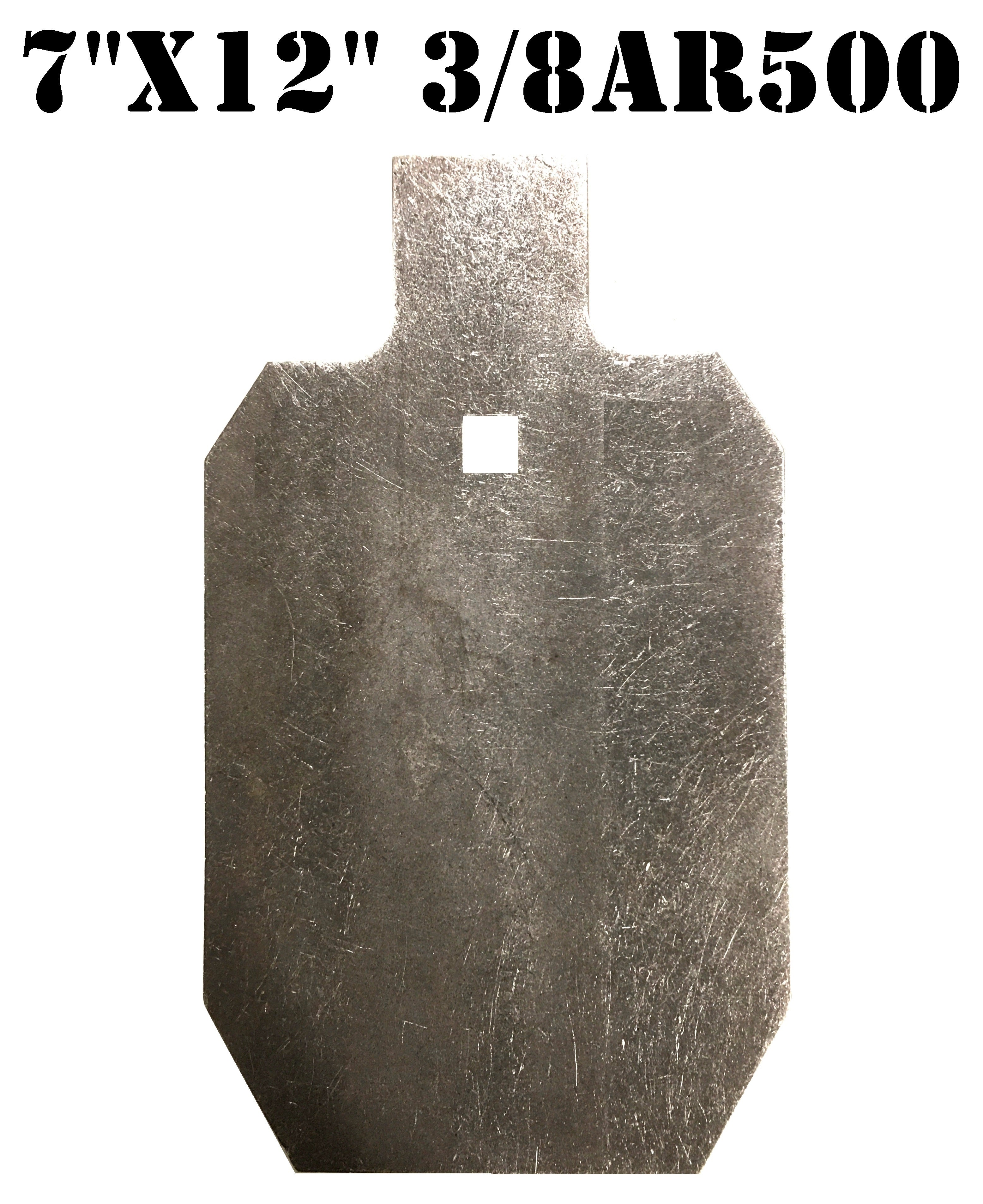 7"x12" 3/8" AR500 IDPA IPSC Steel Shooting Target Gong Silhouette Stan ...