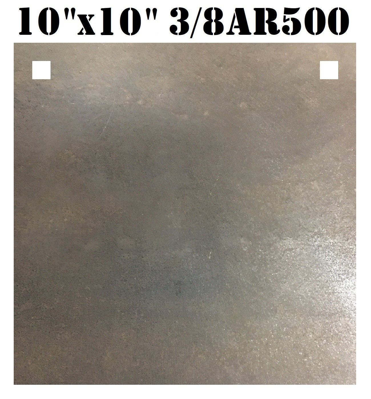 10"x10" 3/8" AR500 Square Steel Shooting Target - Cowboy Action CAS Pi ...