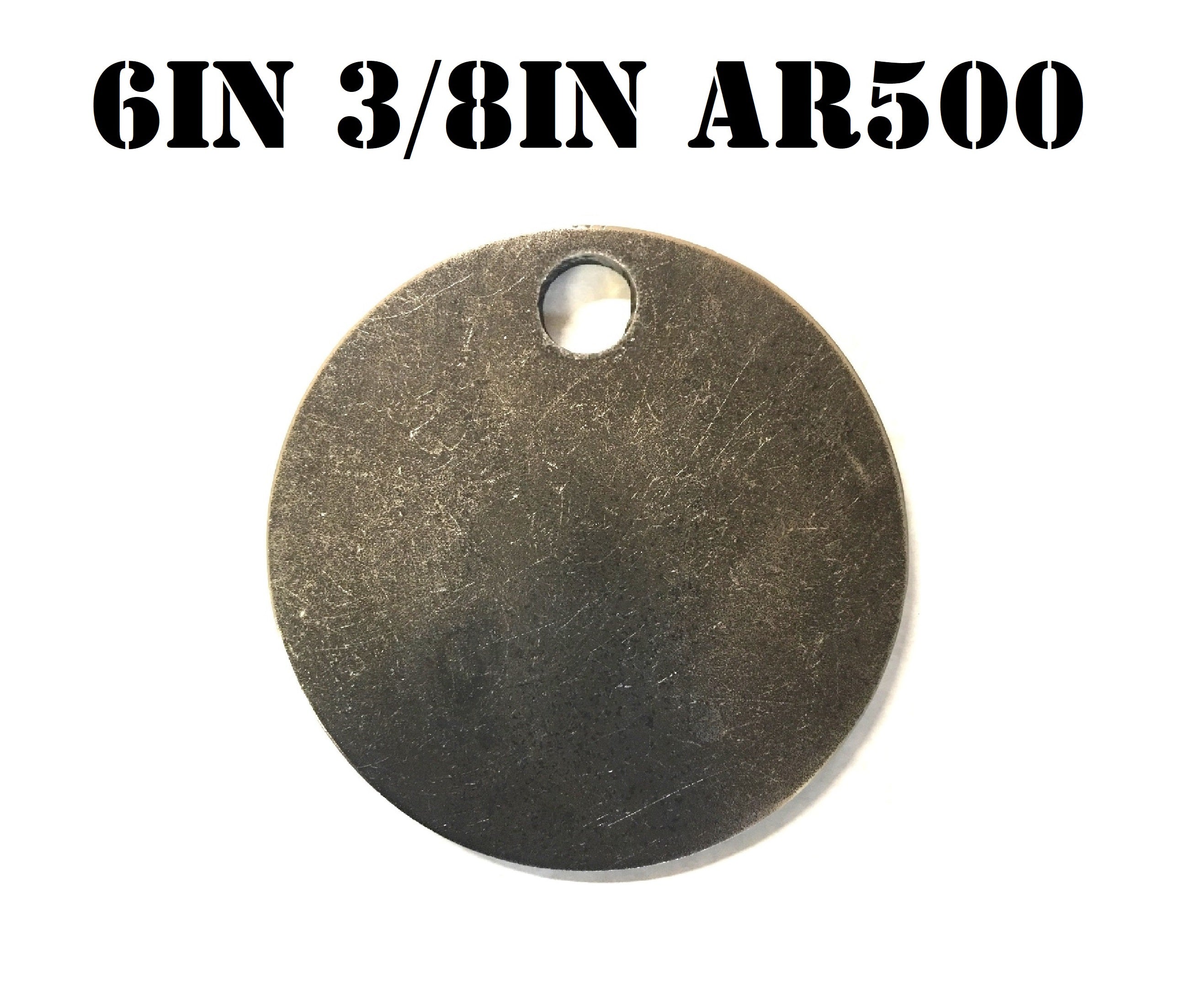 Magnum Target 6 in. AR500 Gong/Hanger Shooting Target - 3/8 Thk Pistol