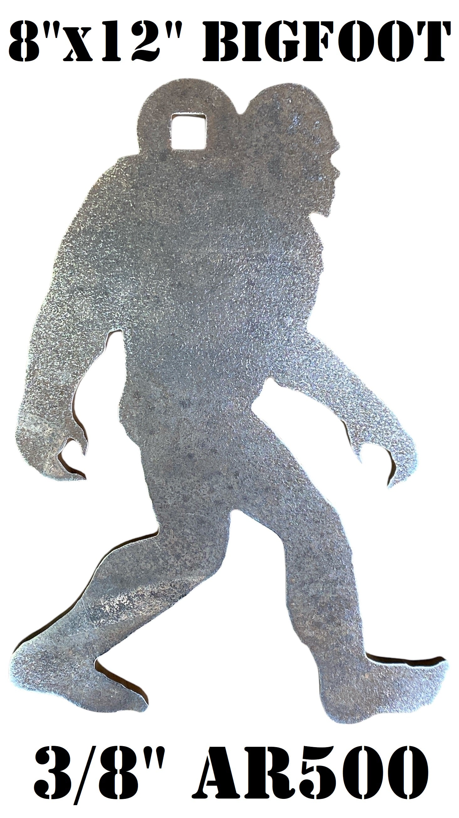 Magnum Target 3/8" AR500 8"x12” Bigfoot Sasquatch Steel Shooting Range