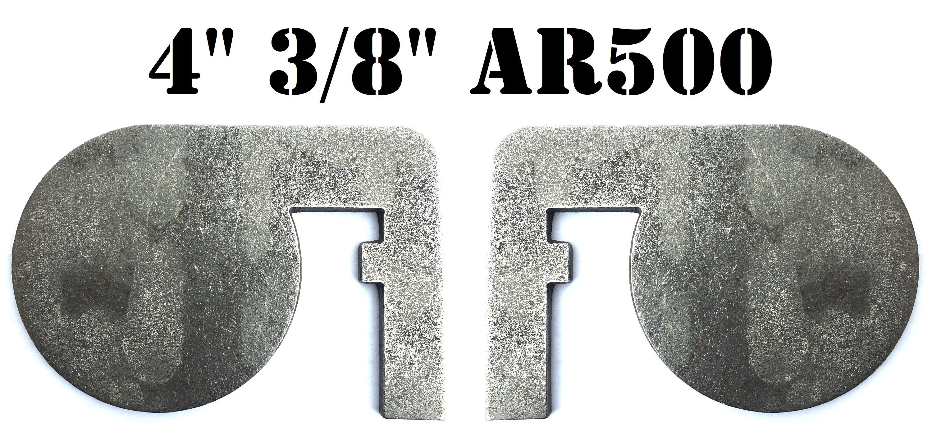 Magnum Target 4"x3/8" AR500 Steel Shooting Targets - Unpainted Swingin