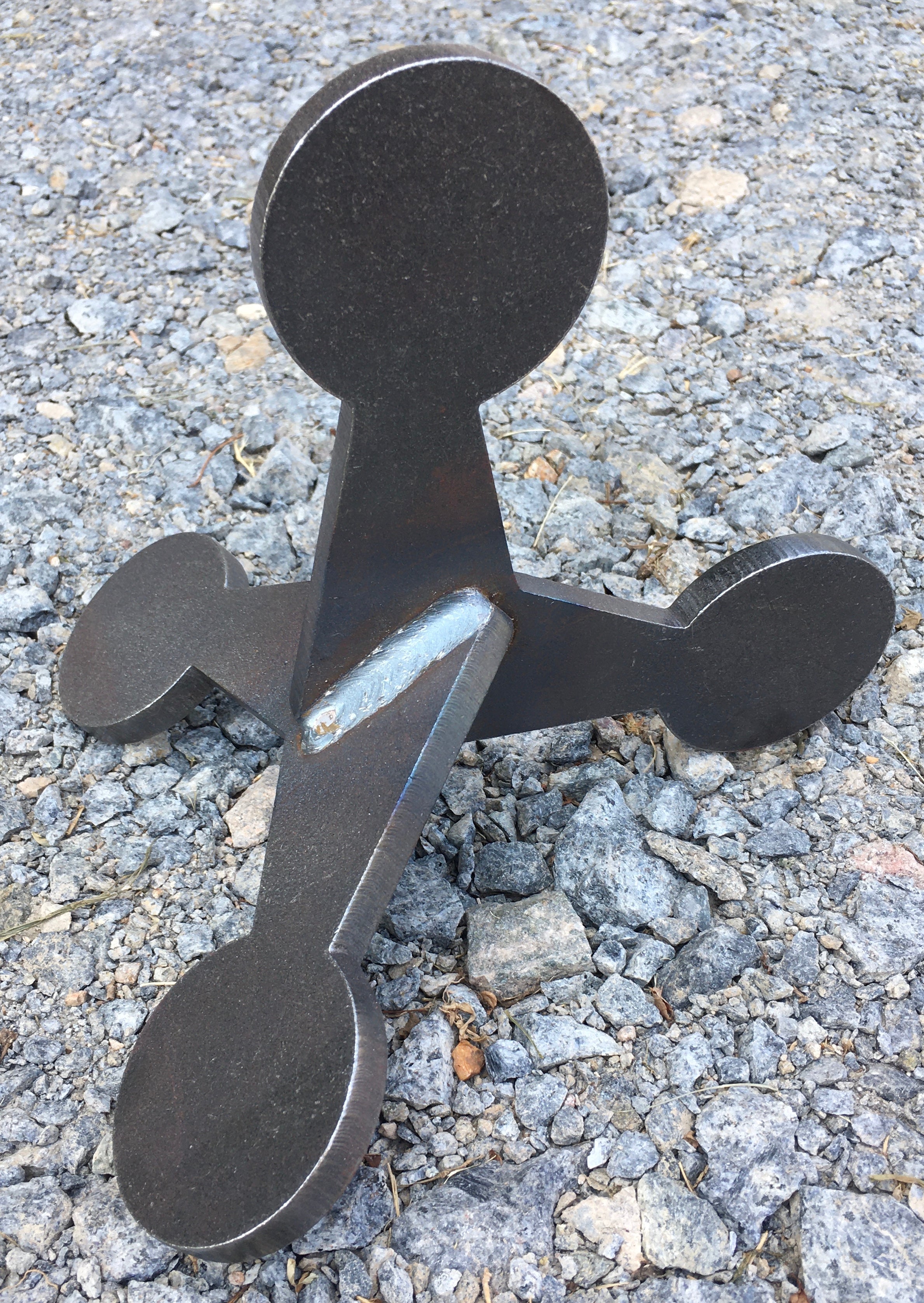 3/8" AR500 Reactive Steel Shooting Targets - Welded Walking Flipping J ...