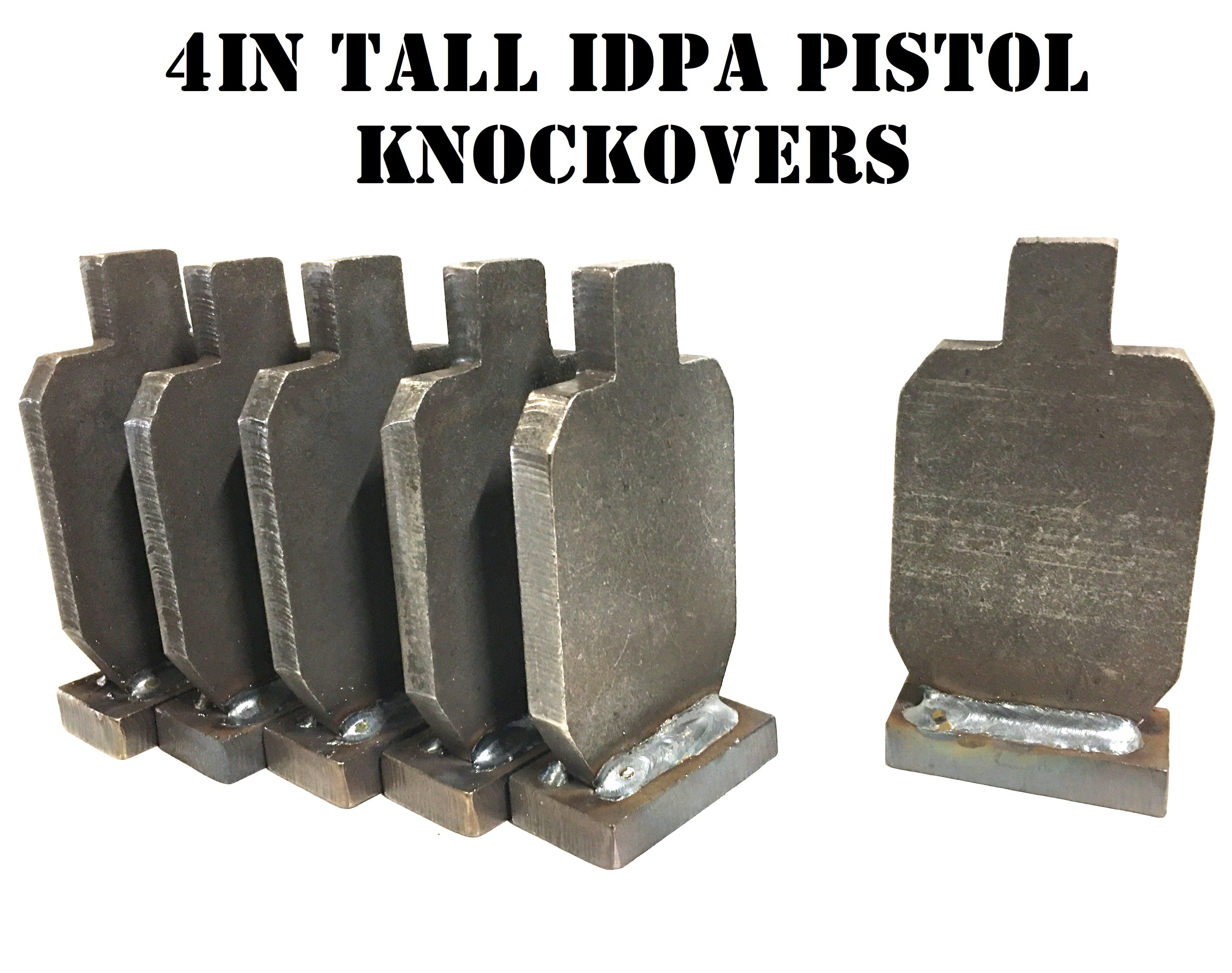 Magnum Target 6pc PISTOL ONLY 4" Tall IDPA/IPSC Knock-over Shooting Ta