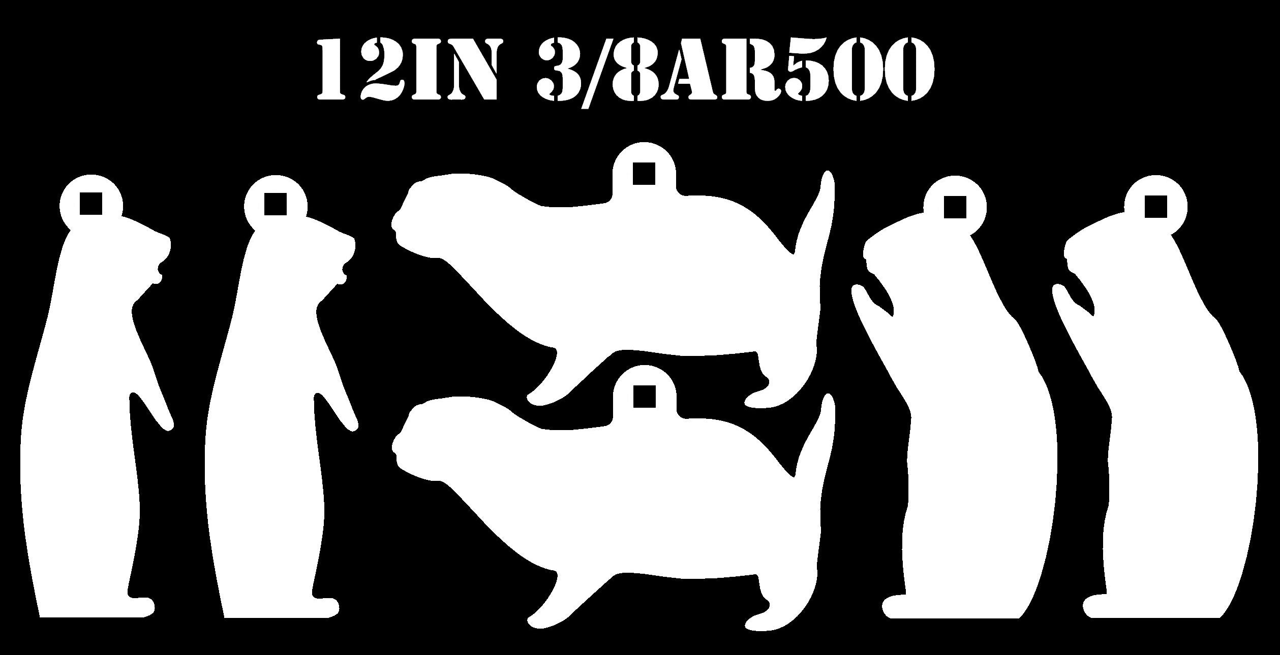 12" Steel Shooting Targets - 3/8" AR500 Prairie Dog Animal Silhouette ...