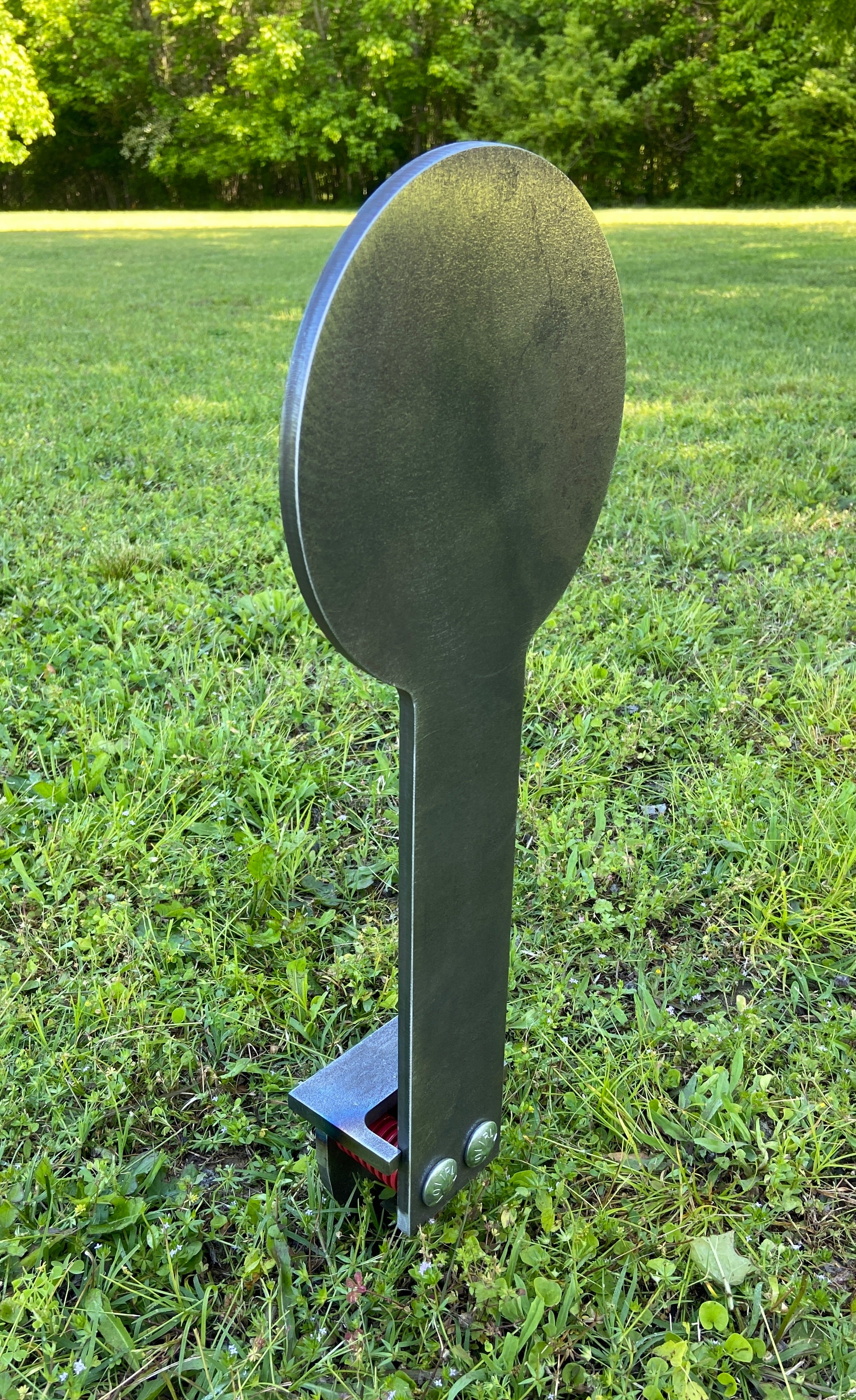 Magnum Target 8"x20" 3/8" AR500 Auto Reset Spring Popper - Reactive Me