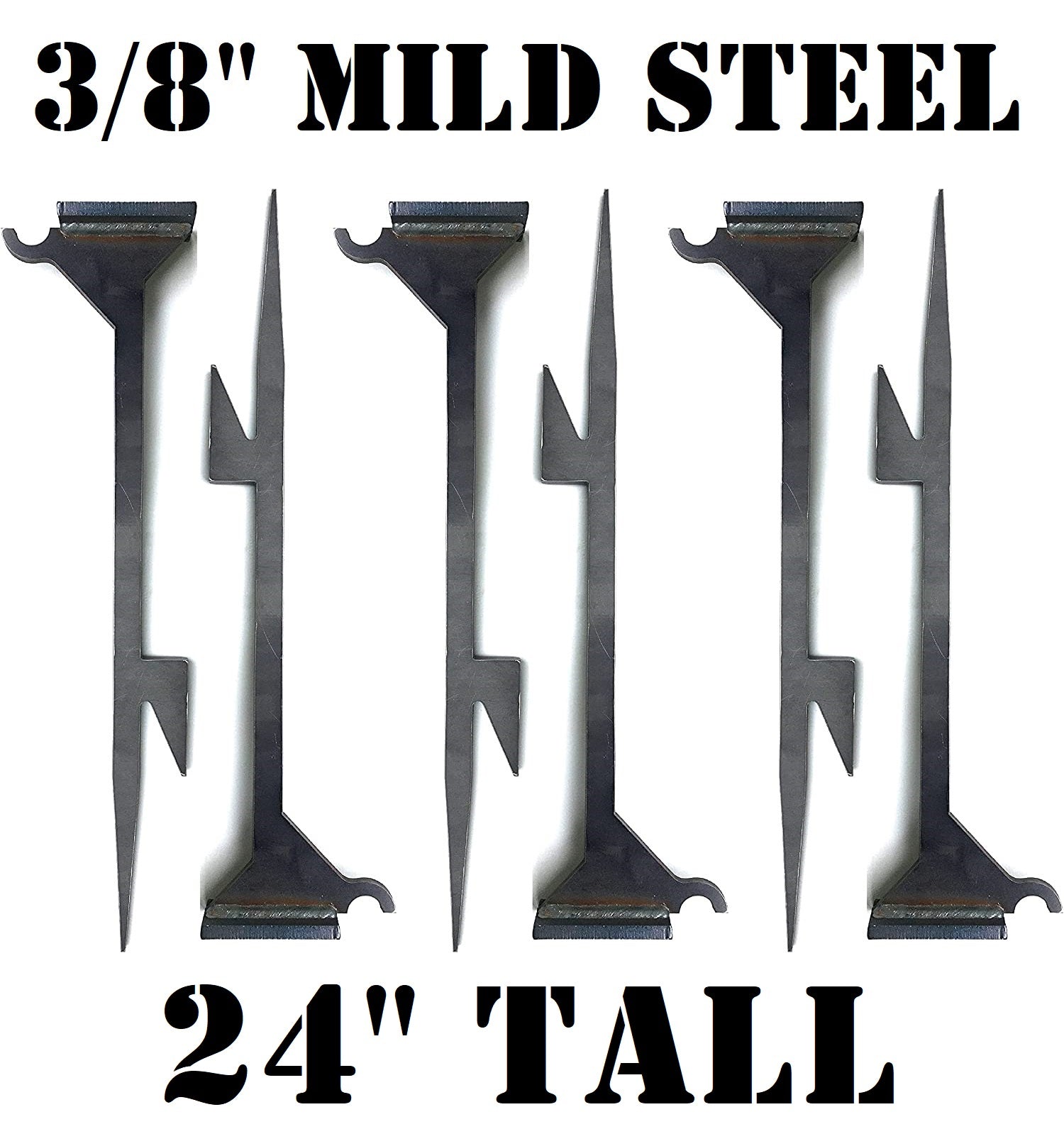 Magnum Target 24" Heavy Duty Knockover / Hanger Stands 6pc Set for Ste