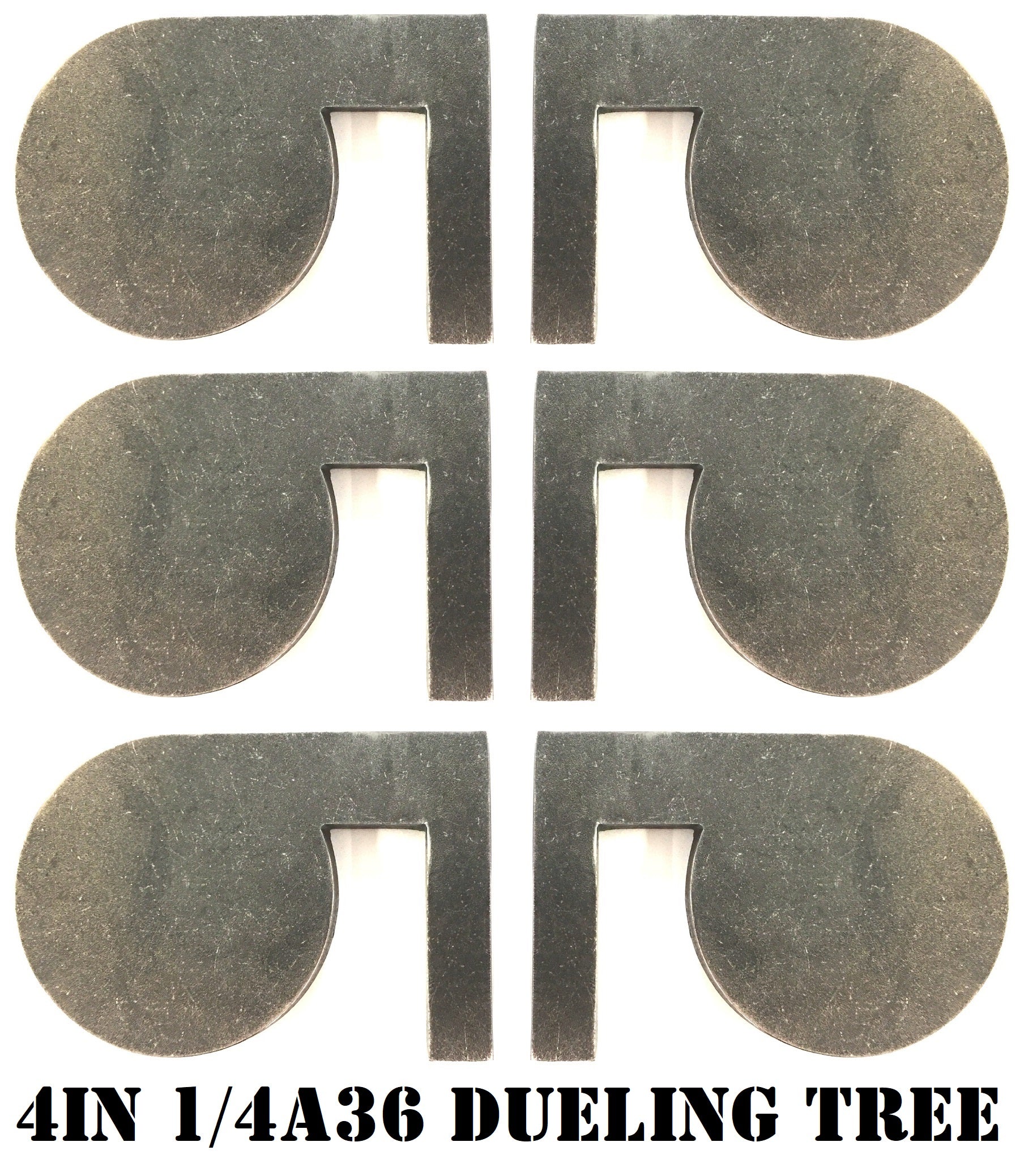 Magnum Target 4"x1/4" Rimfire 22LR Steel Shooting Targets - Metal Duel