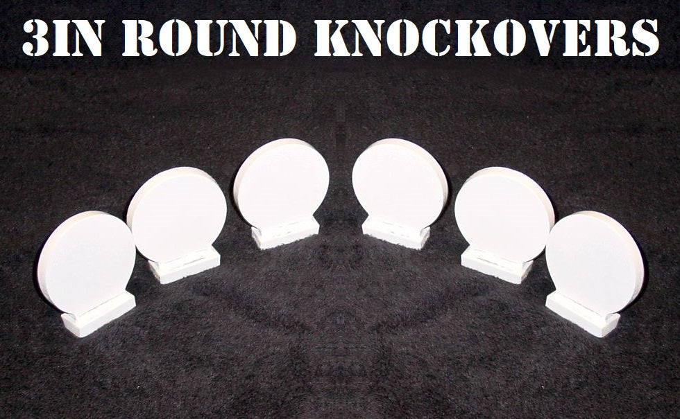 Magnum Target 3in. Round Knock-over PISTOL ONLY Shooting Targets - 3/8