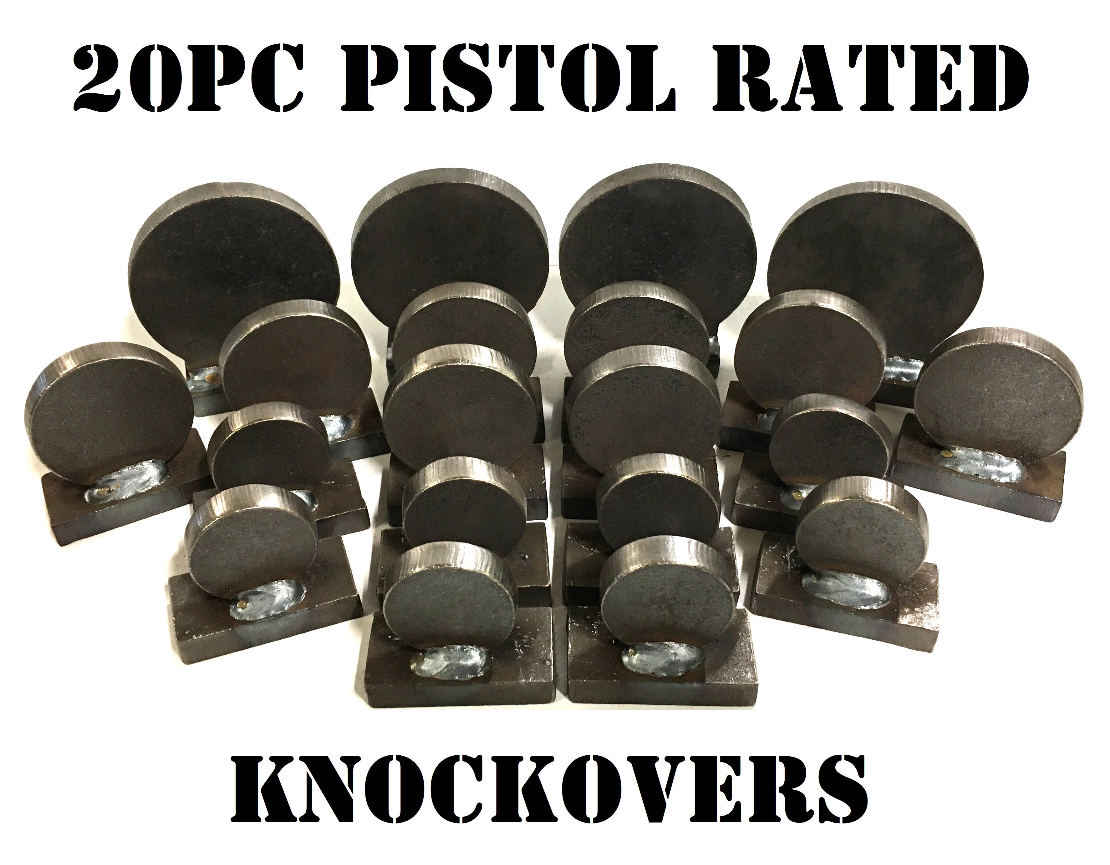 Magnum Target 20pc. Coin Challenge Knock-overs-Steel Shooting Targets-