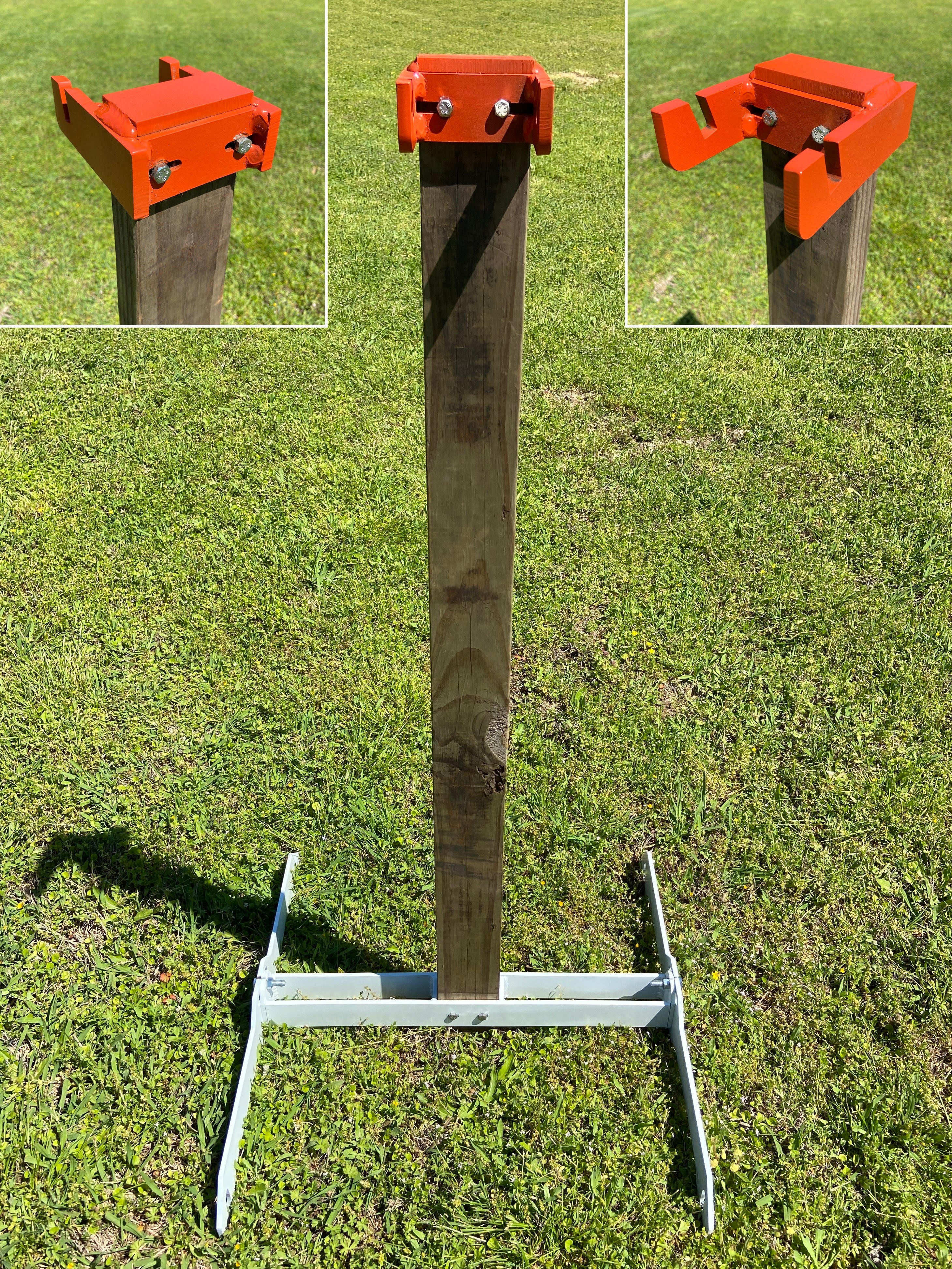 2x4 Mount & Stand for 3/8" AR500 Steel Reactive Hostage Shooting Targe ...