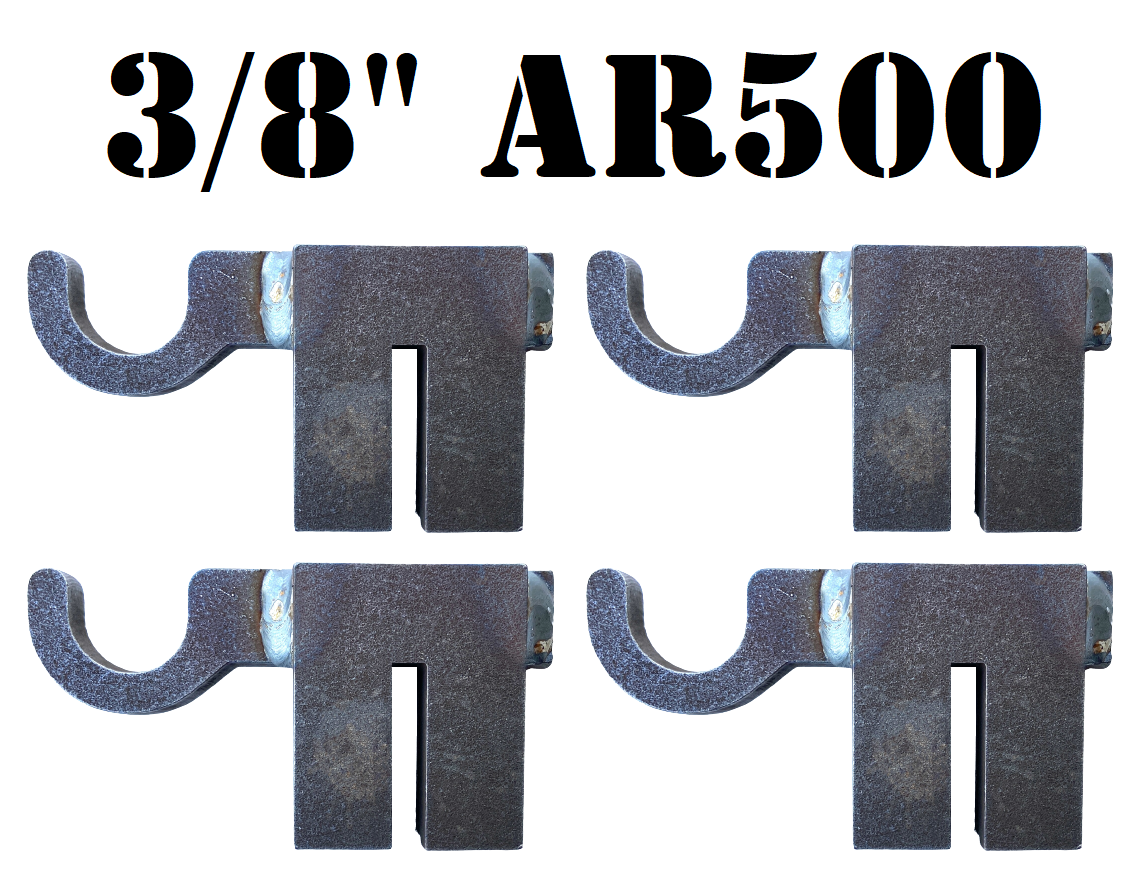 Magnum Target AR500 Hardened Steel Shooting Target T-Post Hook-4pc NRA