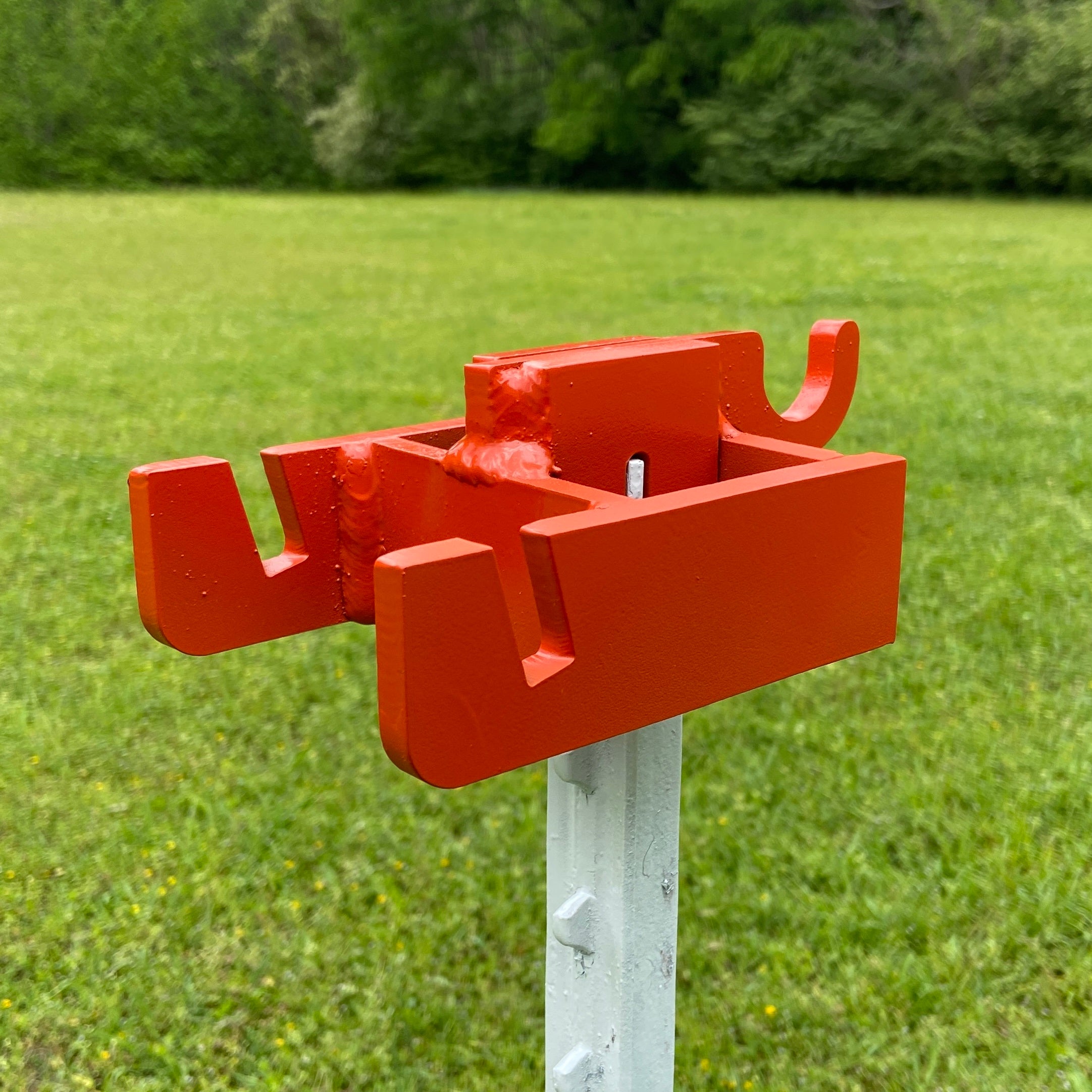 3/8" AR500 T-Post Topper Mount for Hostage Reactive Steel Shooting Tar ...