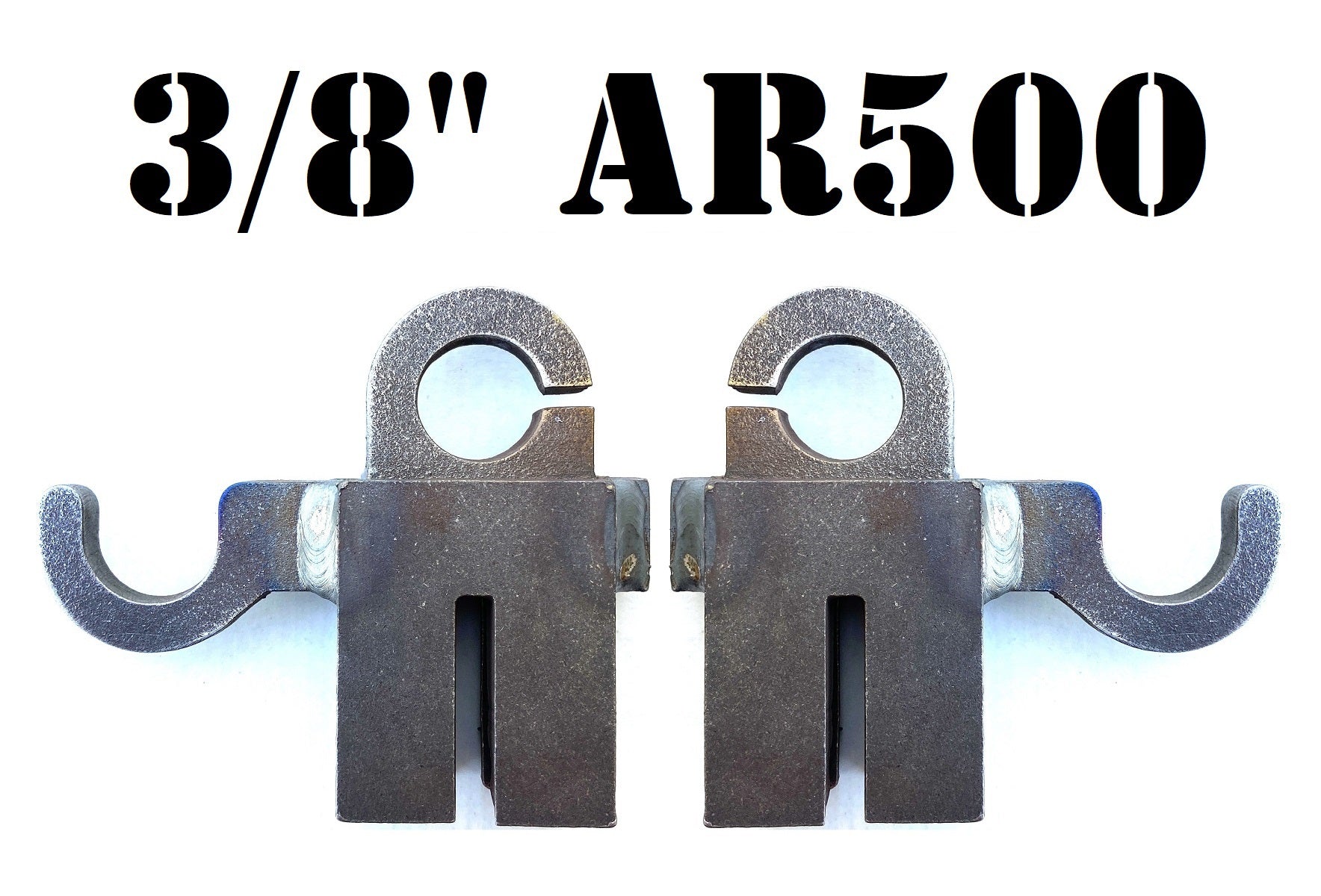 3/8” AR500 Steel Target Curved T-Post Pipe Stand Mounts for 3/4" EMT C ...